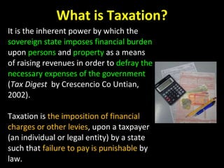 Taxation 101 basic rules and principles in philippine taxation by jr ...
