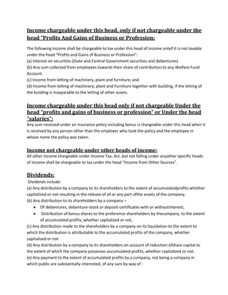 Important topics of taxation | DOCX