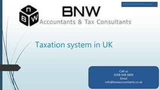 Taxation System in UK | PPTX