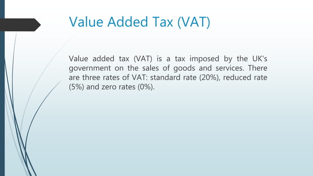 Taxation System in UK | PPTX