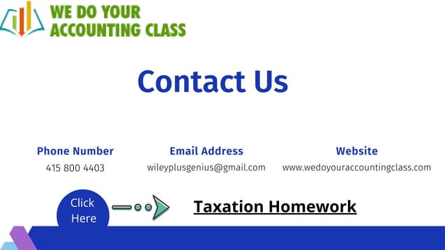 Taxation homework | PPT