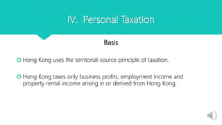 Taxation in Hong Kong | PPTX