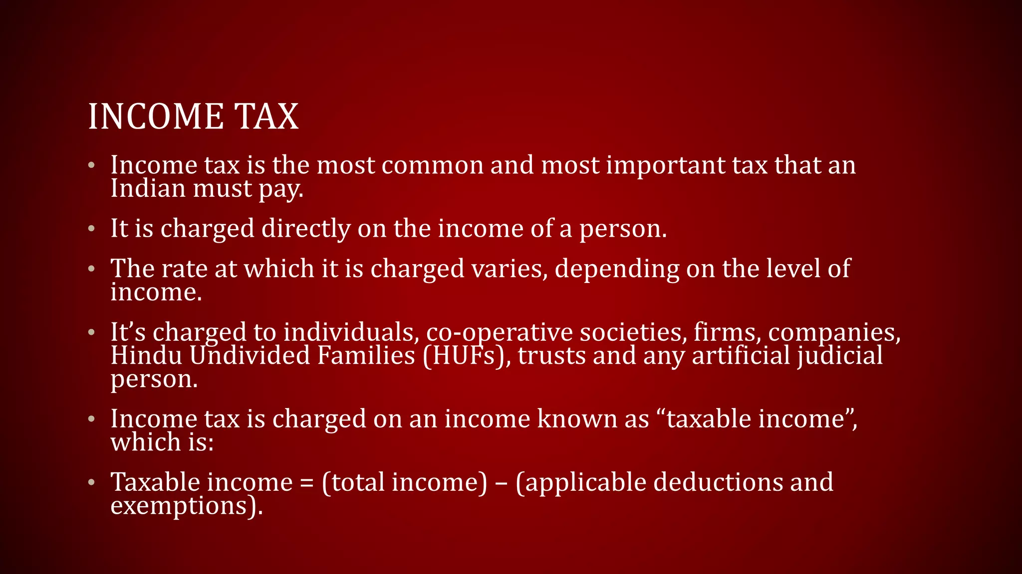 Taxation in india | PPTX