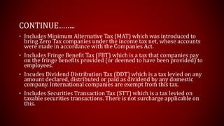 Taxation in india | PPTX