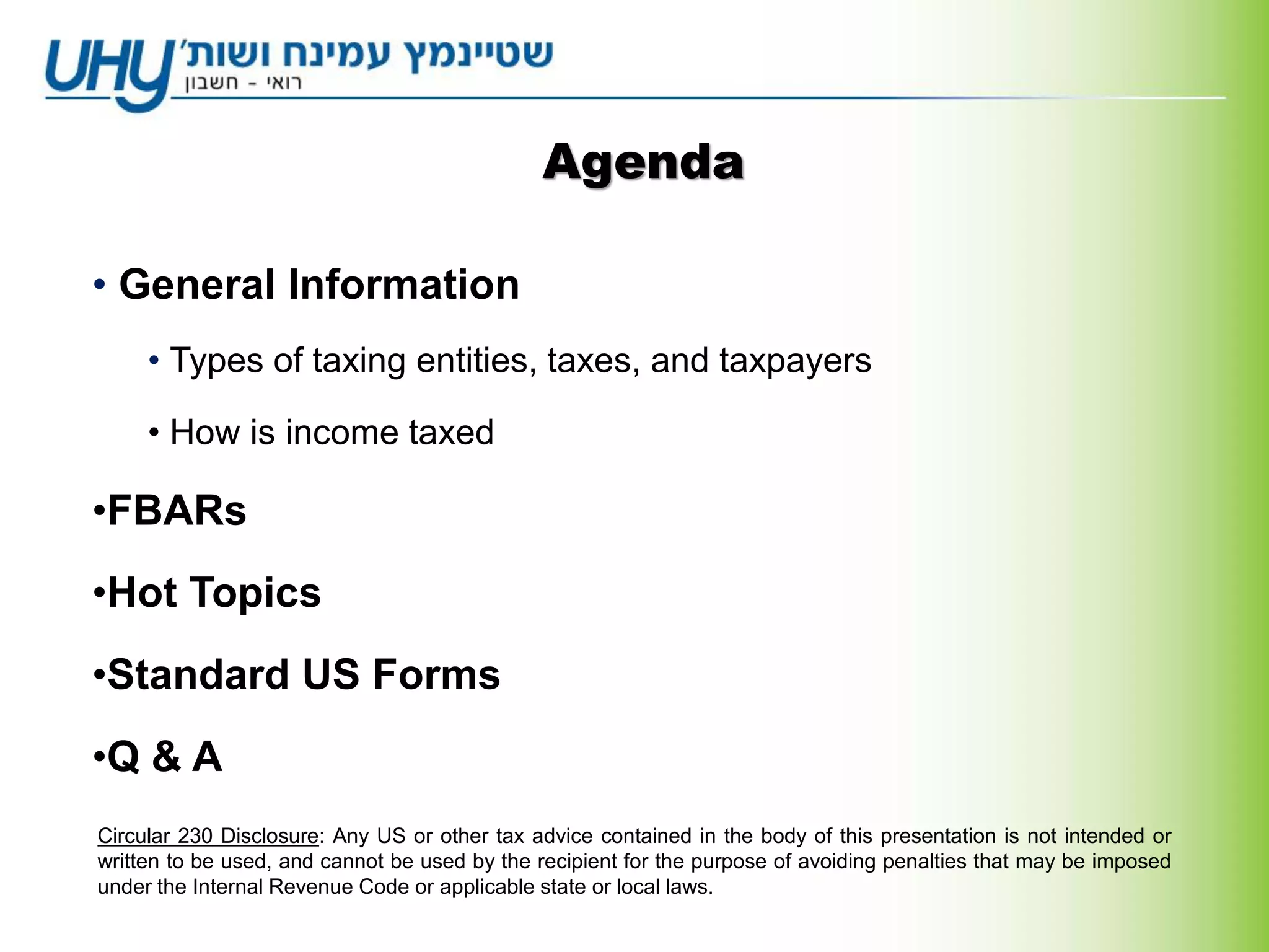 Taxation in the us | PDF