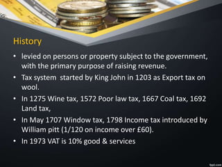 Taxation in uk | PPTX