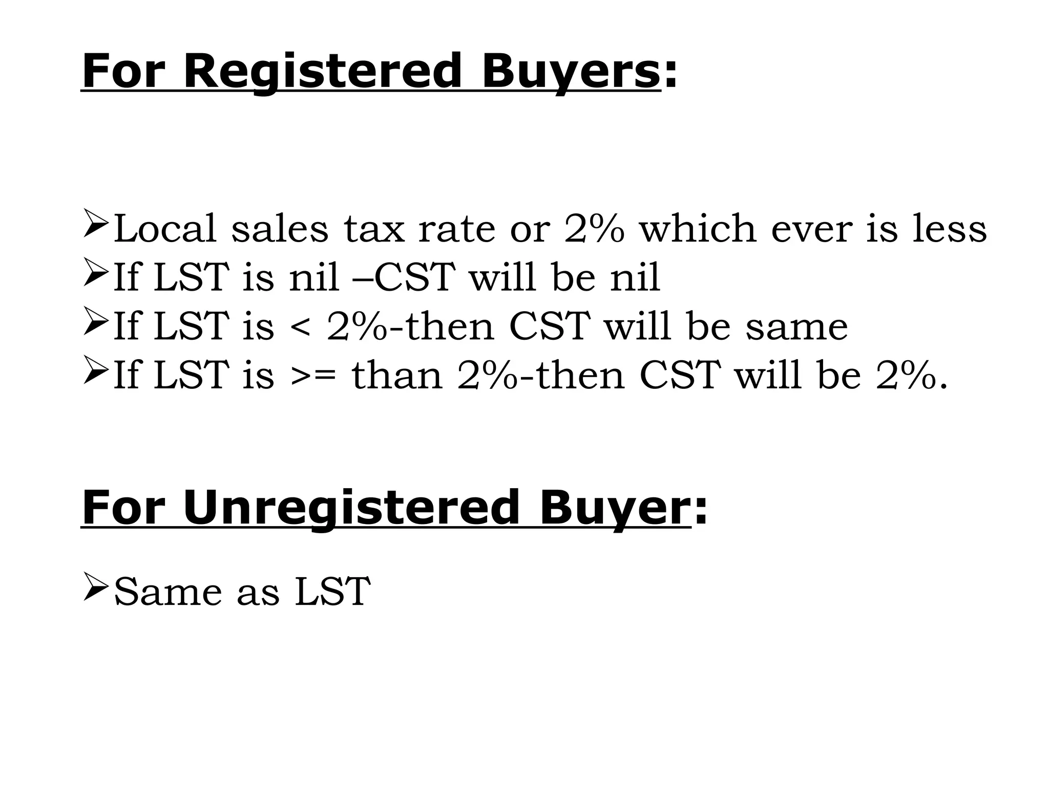 Central sales tax | PPT