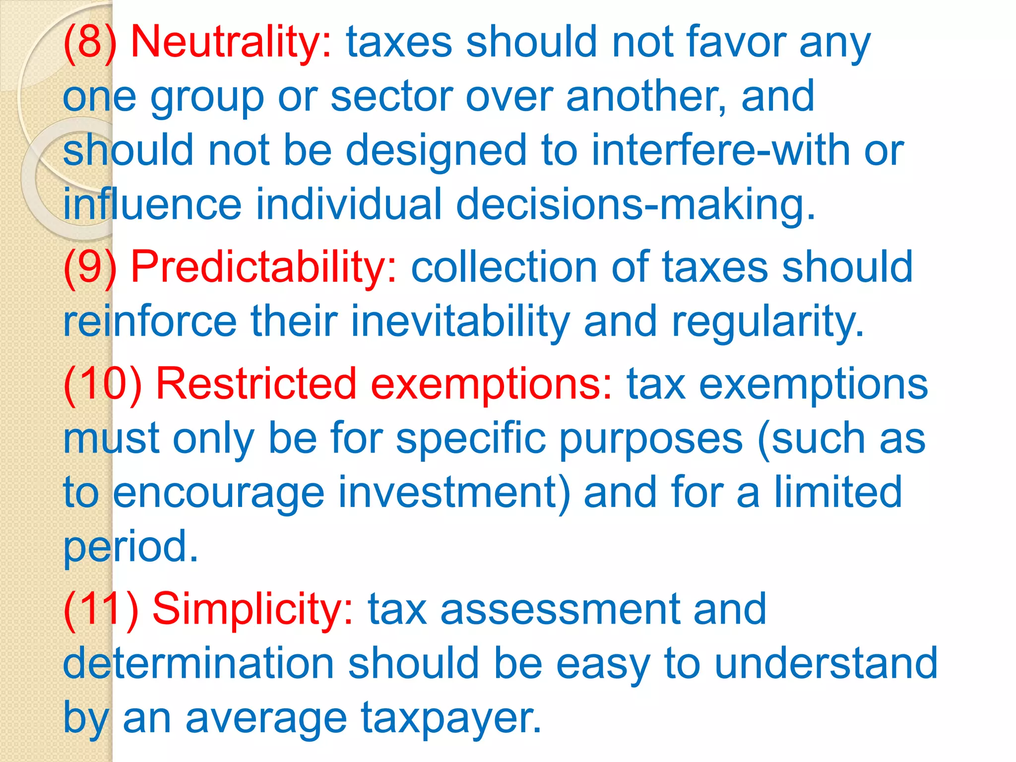 Notes on Taxation law | PPTX
