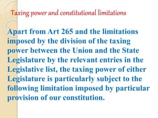 Notes on Taxation law | PPTX
