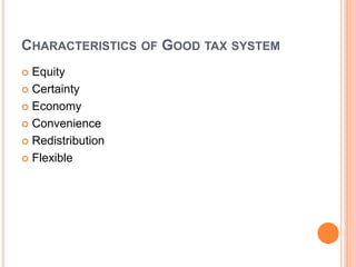 Taxation law -intro.pptx | Government Support and Welfare | Financial ...