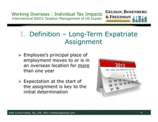 Working Overseas: Individual Tax Impacts | PPT