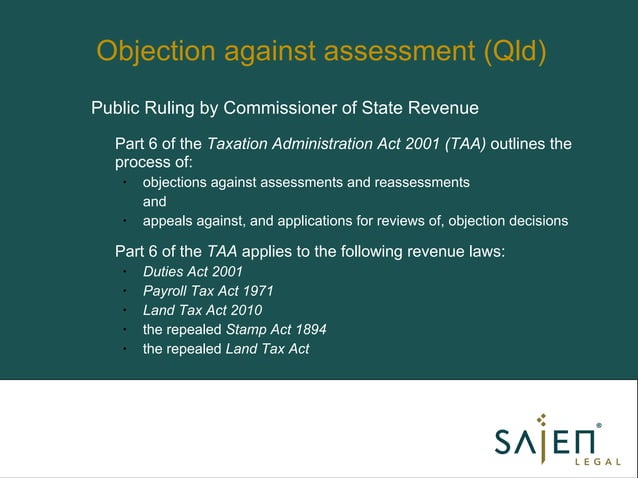Taxation Objection Ppt Ss 20 Apr2011 | PPT