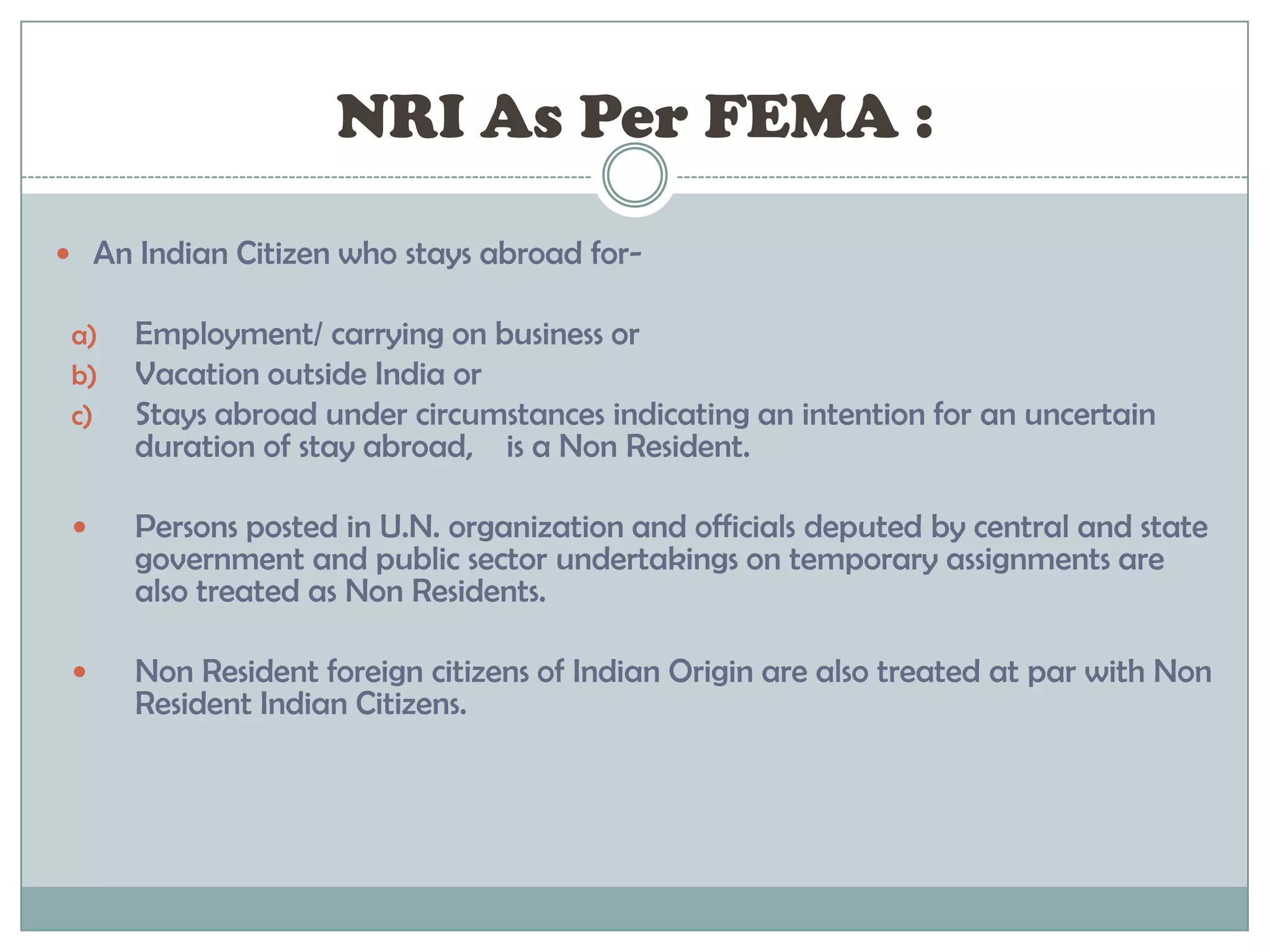 Taxation of Non Residents | PPTX