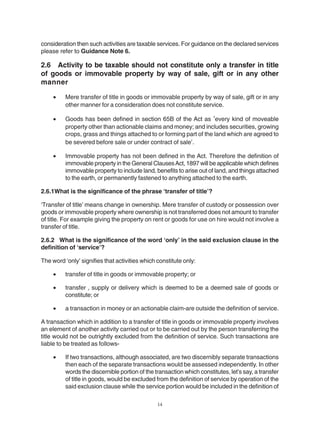 Taxation of services an education guide | PDF