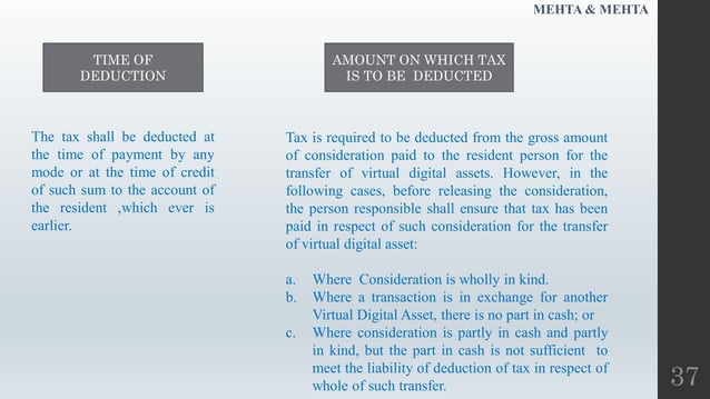 axation of Virtual Digital Assets by Ms. Nayan Handa | PDF | Currencies | Economy