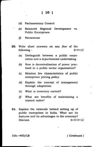 M-com previous year question paper of Taxation(paper 2009) | PDF