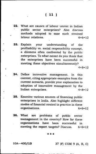 M-com previous year question paper of Taxation(paper 2009) | PDF