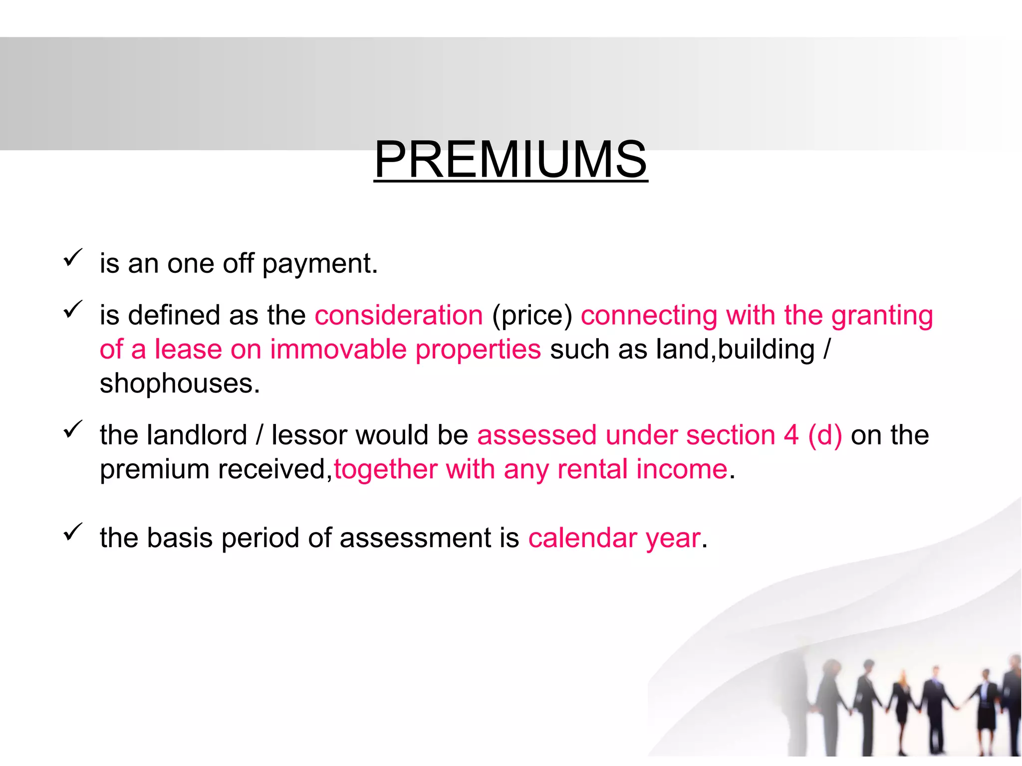 Taxation principles: Dividend, Interest, Rental, Royalty and Other ...