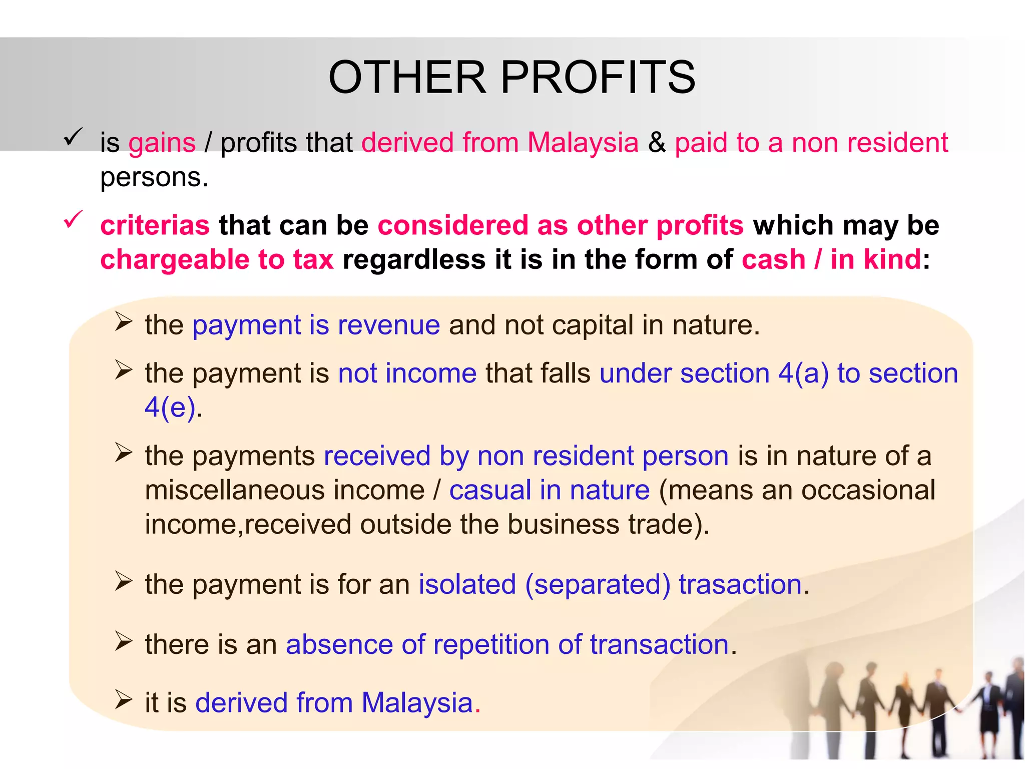 Taxation principles: Dividend, Interest, Rental, Royalty and Other ...