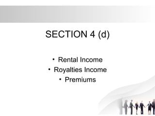 Taxation principles: Dividend, Interest, Rental, Royalty and Other ...