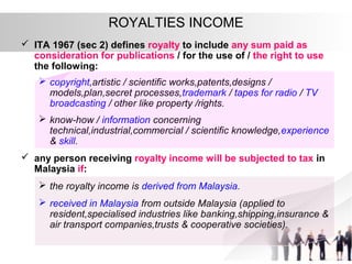 Taxation principles: Dividend, Interest, Rental, Royalty and Other ...