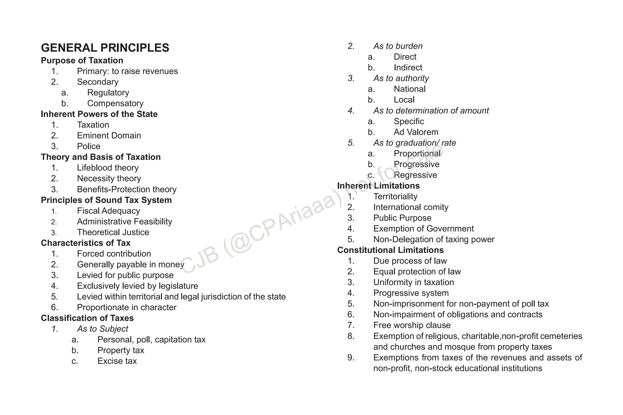 Quick notes in Income Taxation authored by Tabag | PDF