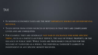 Taxation, types, objectives | PPTX