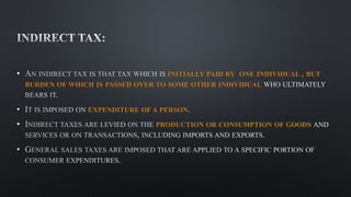 Taxation, types, objectives | PPTX