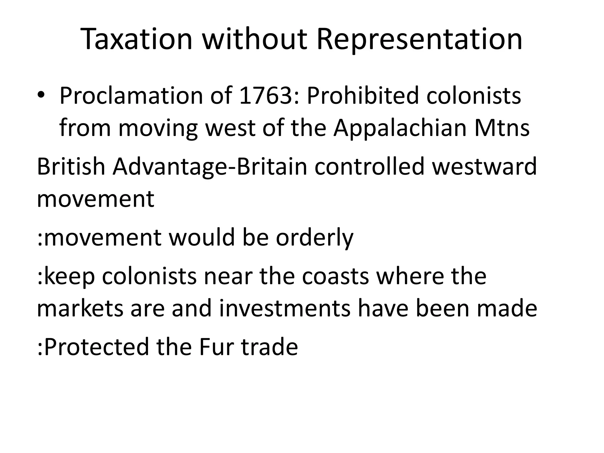 Taxation without representation | PPTX