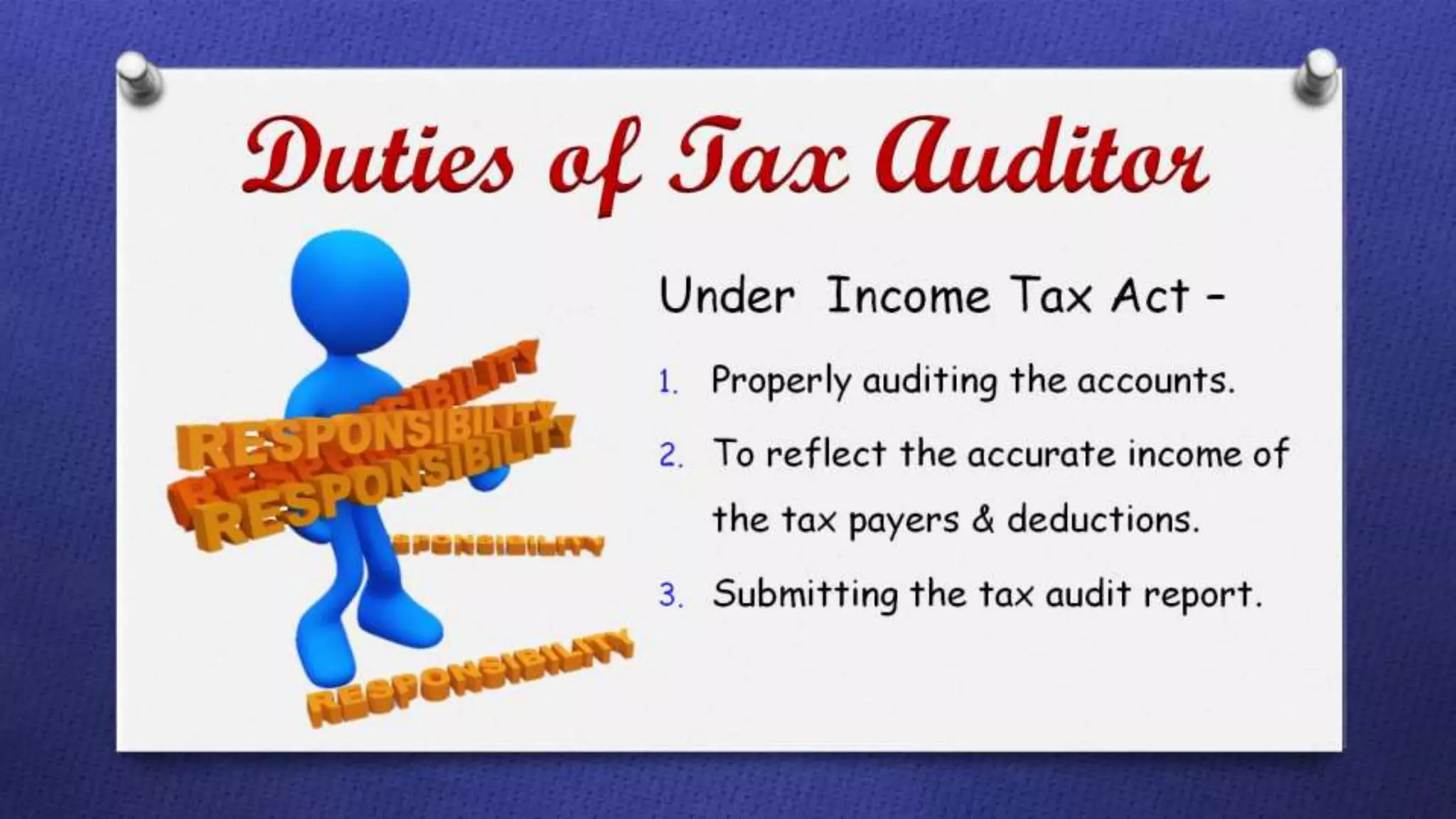 Tax audit presentation | PPTX
