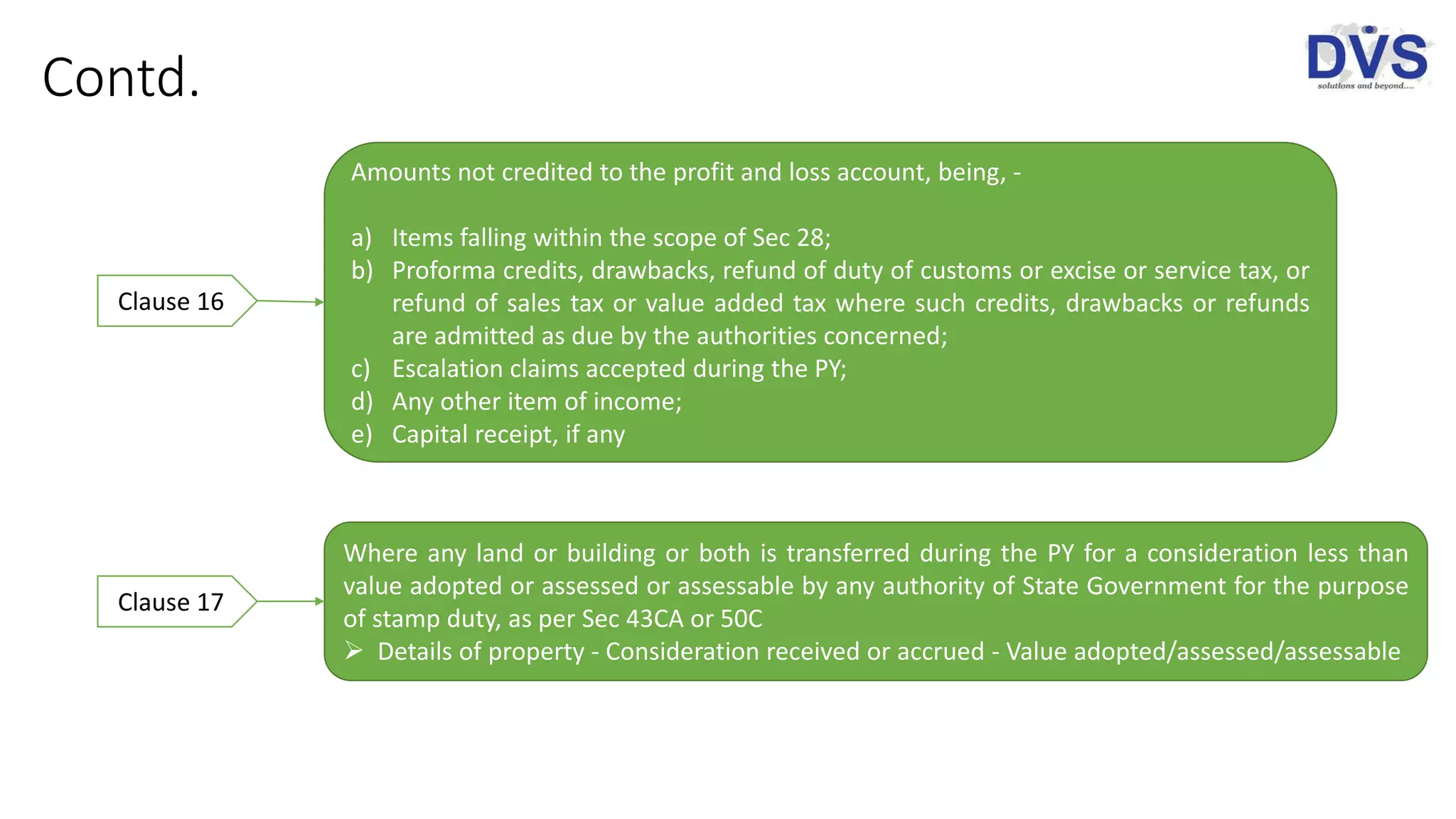 Tax audit report form 3 ca, 3cb and 3cd | PPTX