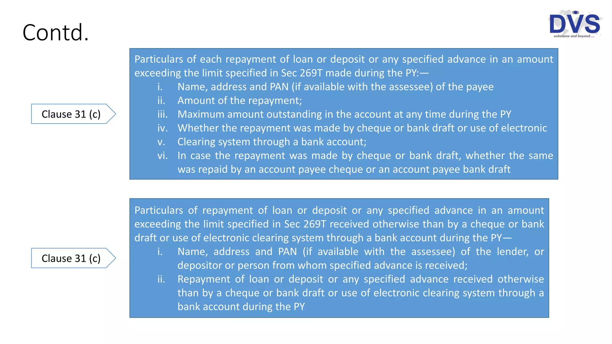 Tax audit report form 3 ca, 3cb and 3cd | PPTX