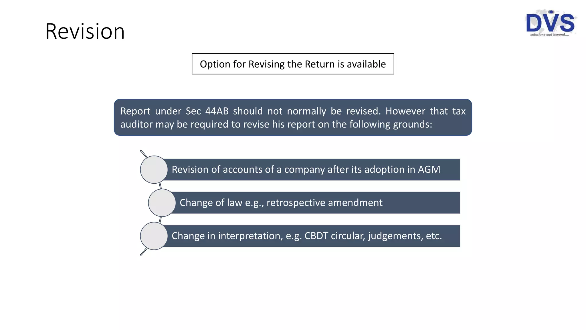 Tax audit report form 3 ca, 3cb and 3cd | PPTX