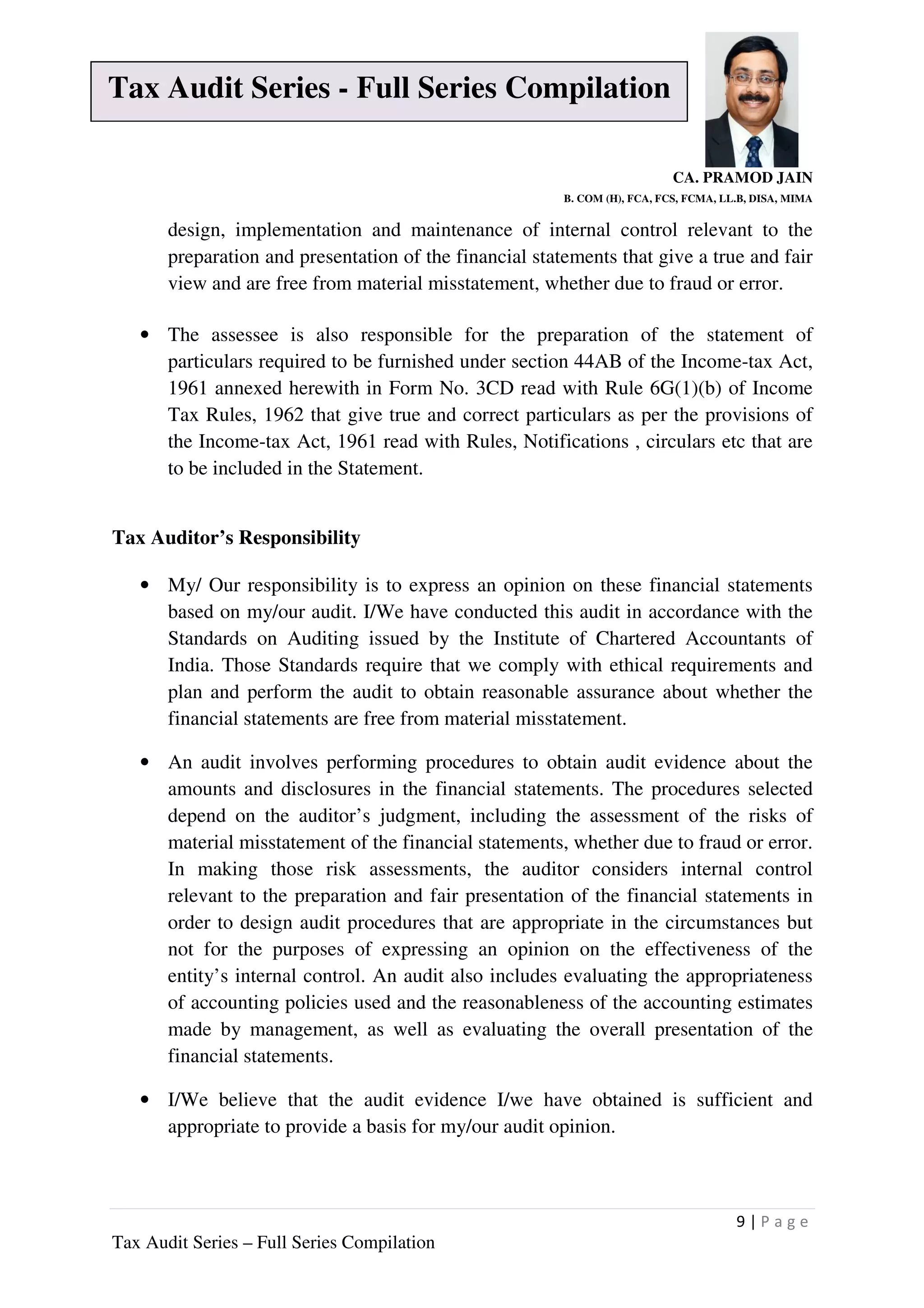 Tax audit series under section 44AB | PDF