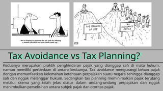 Pengertian tax avoidance dan contoh contohnya | PPTX