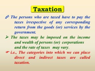 Basic concepts of Tax | PPTX