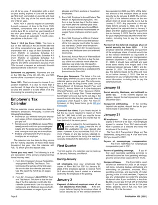 Tax calendar change pub 509 | PDF