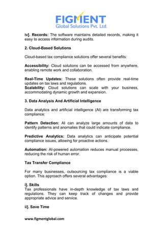 Tax Compliance Solutions Reducing Risk and Ensuring Accuracy.docx