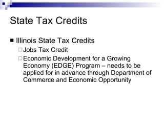 Tax Credit Program | PPT