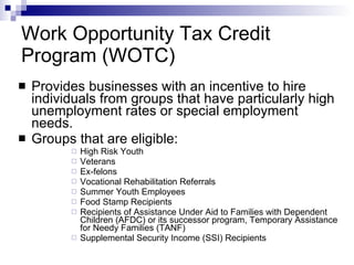 Tax Credit Program | PPT