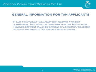 TAX DEDUCTION ACCOUNT NUMBER | PPT