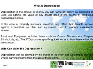Tax depreciation presentation | PPTX