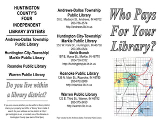 Tax district flyer | PPT