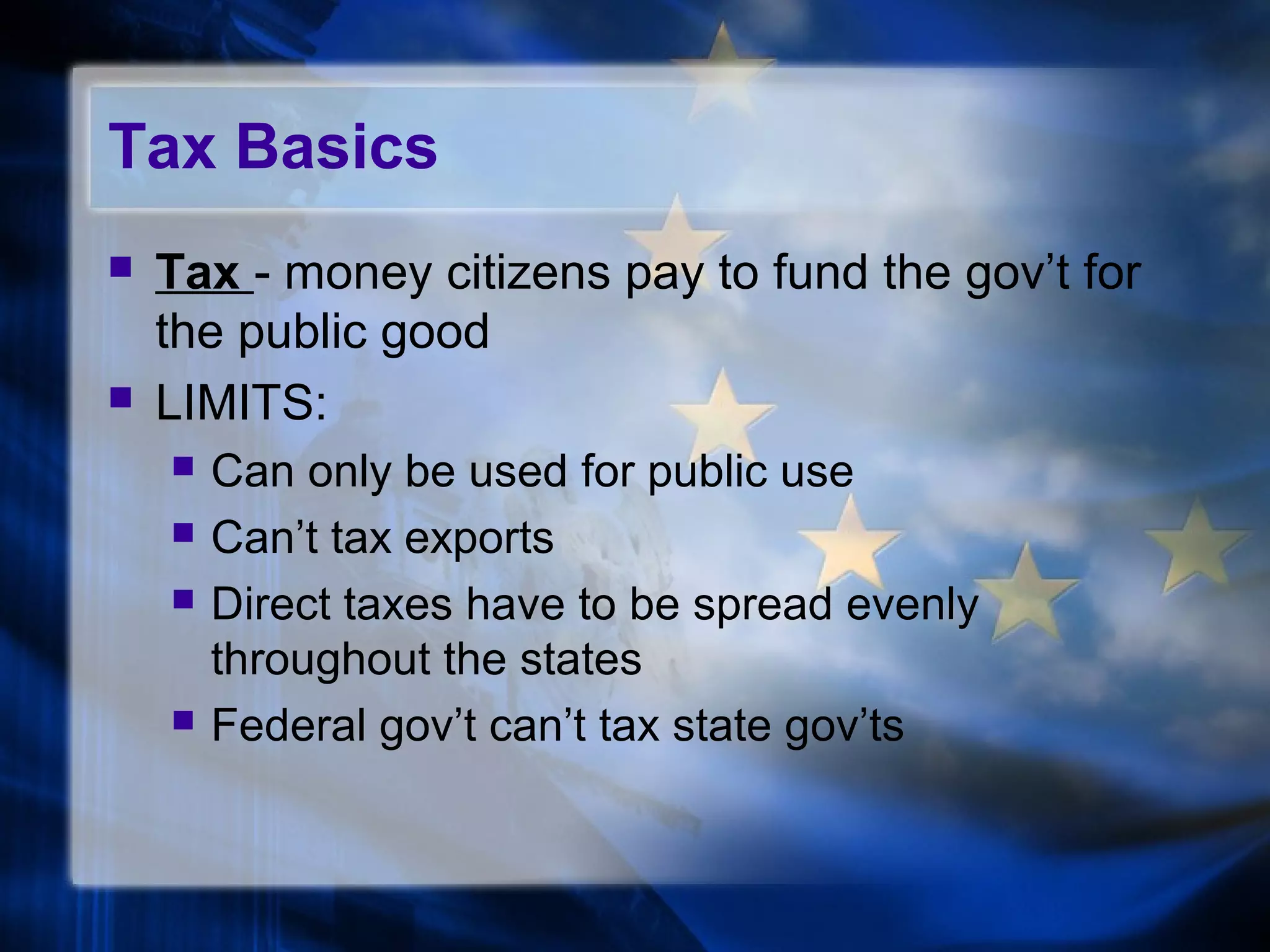 Taxes and Government Spending | PPT