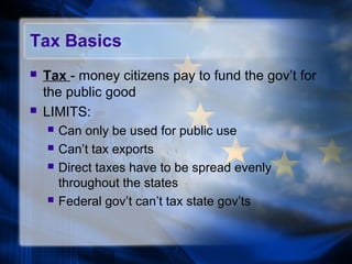 Taxes and Government Spending | PPT