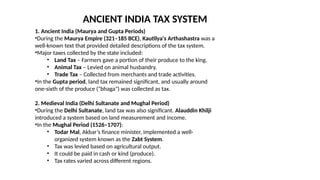Tax system of our ancient and modern India. | PPT