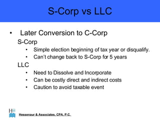 Taxes - Business Entity | PPT