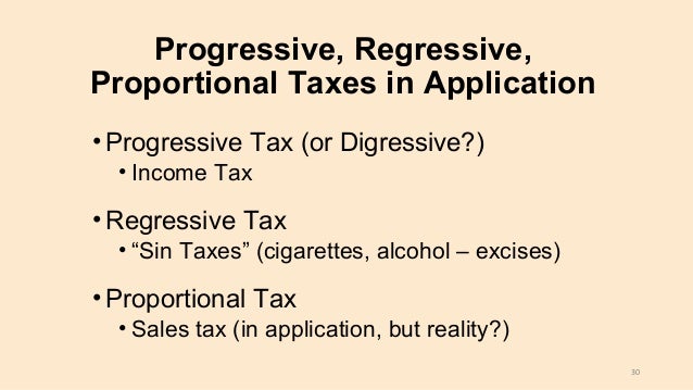 What are the main differences between the flat, regressive, and ...