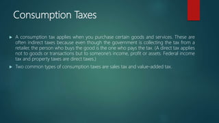 Taxes and its different classification | PPTX