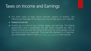 Taxes and its different classification | PPTX